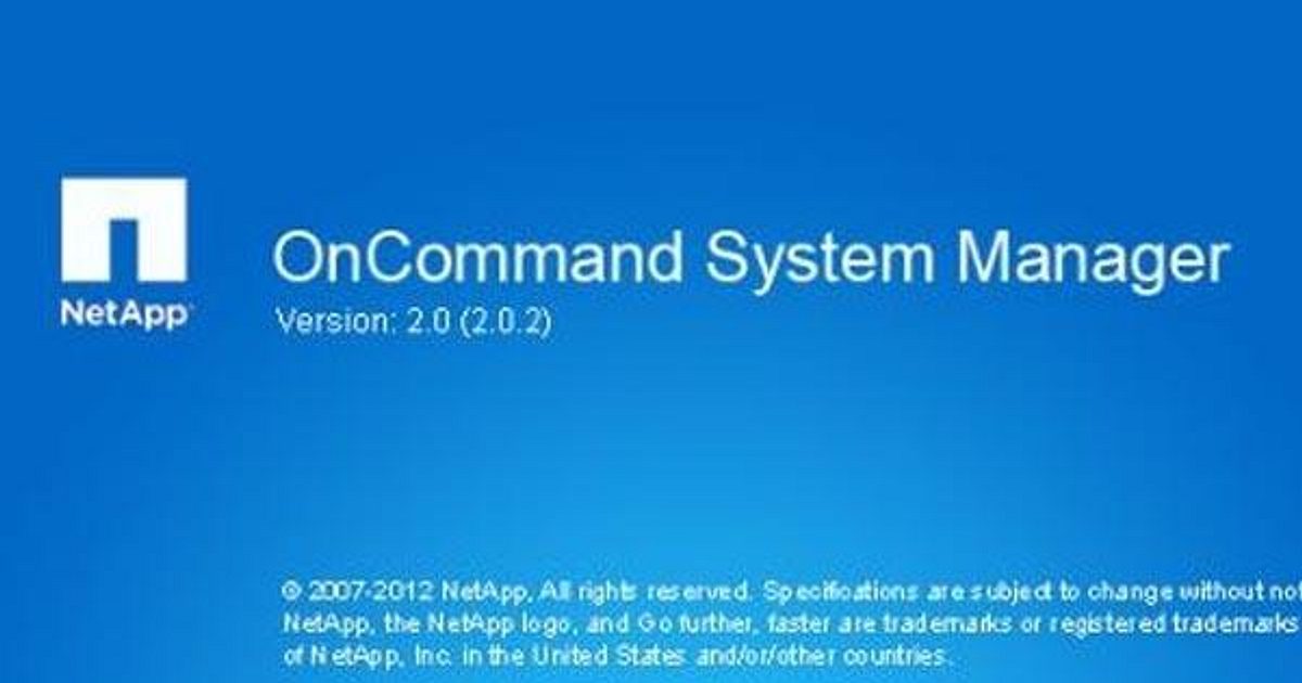 Envision | Fixing the NetApp OnCommand System Manager’s Slow Interface